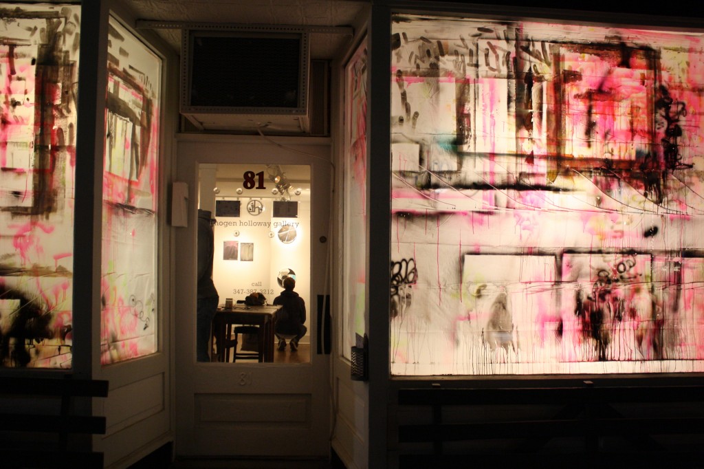 Window installation by Justine Frischmann