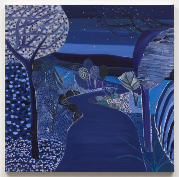 Matthew Wong, River at Night, 2018. Oil on canvas. Collection of Shio ...